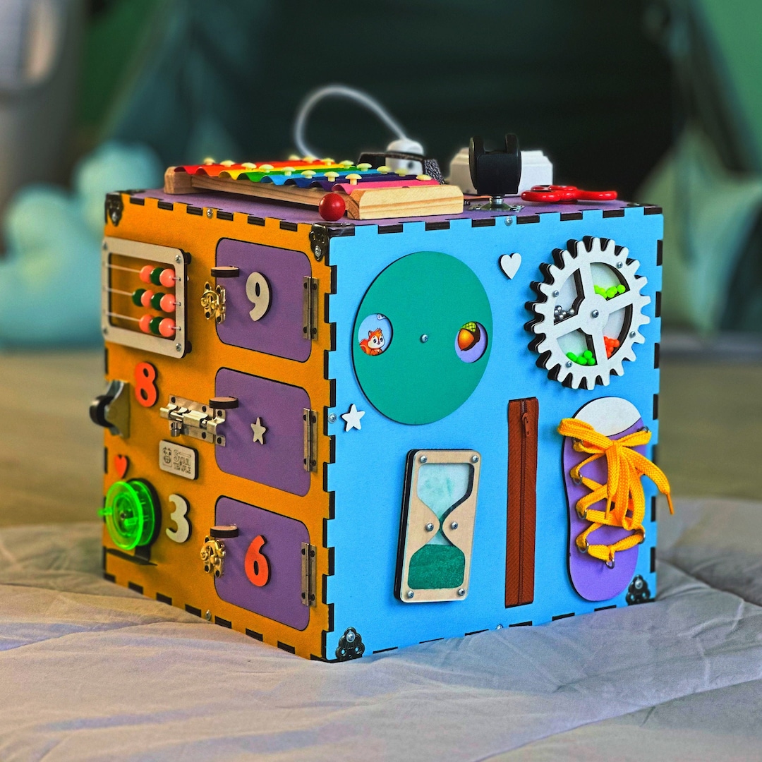 Busy Board Cube, Occupational Therapy Toys, Busy Toddler, Busy Boards ...