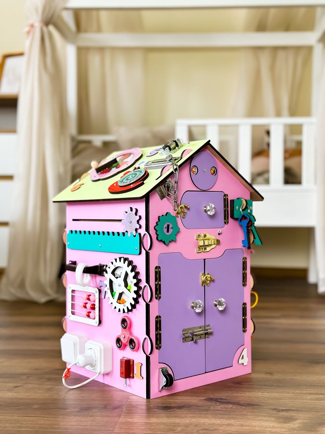 Busy House With Storage, Baby Activity Center, Busy House With Name ...