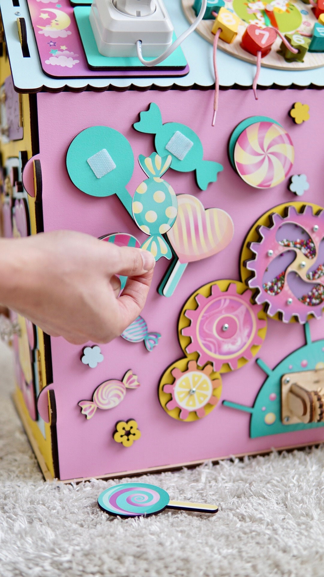 Busy House for Toddler, Busy Board House, Busy House Wooden, Busy House ...