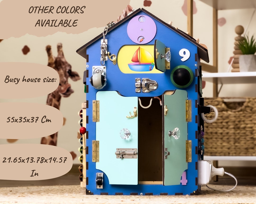 Busy House for Toddler, Busy House for Kids, Baby Activity Center, Busy ...