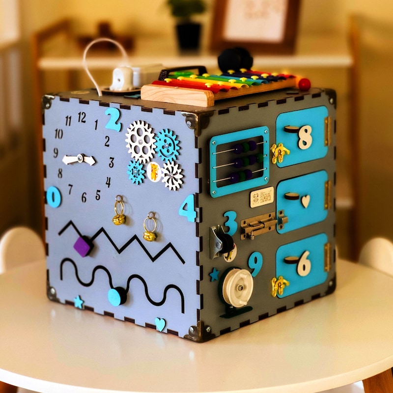 Toddler Busy Box - Etsy