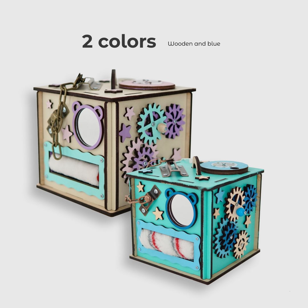 Montessori Activity Cube Montessori Activity Center Activity - Etsy