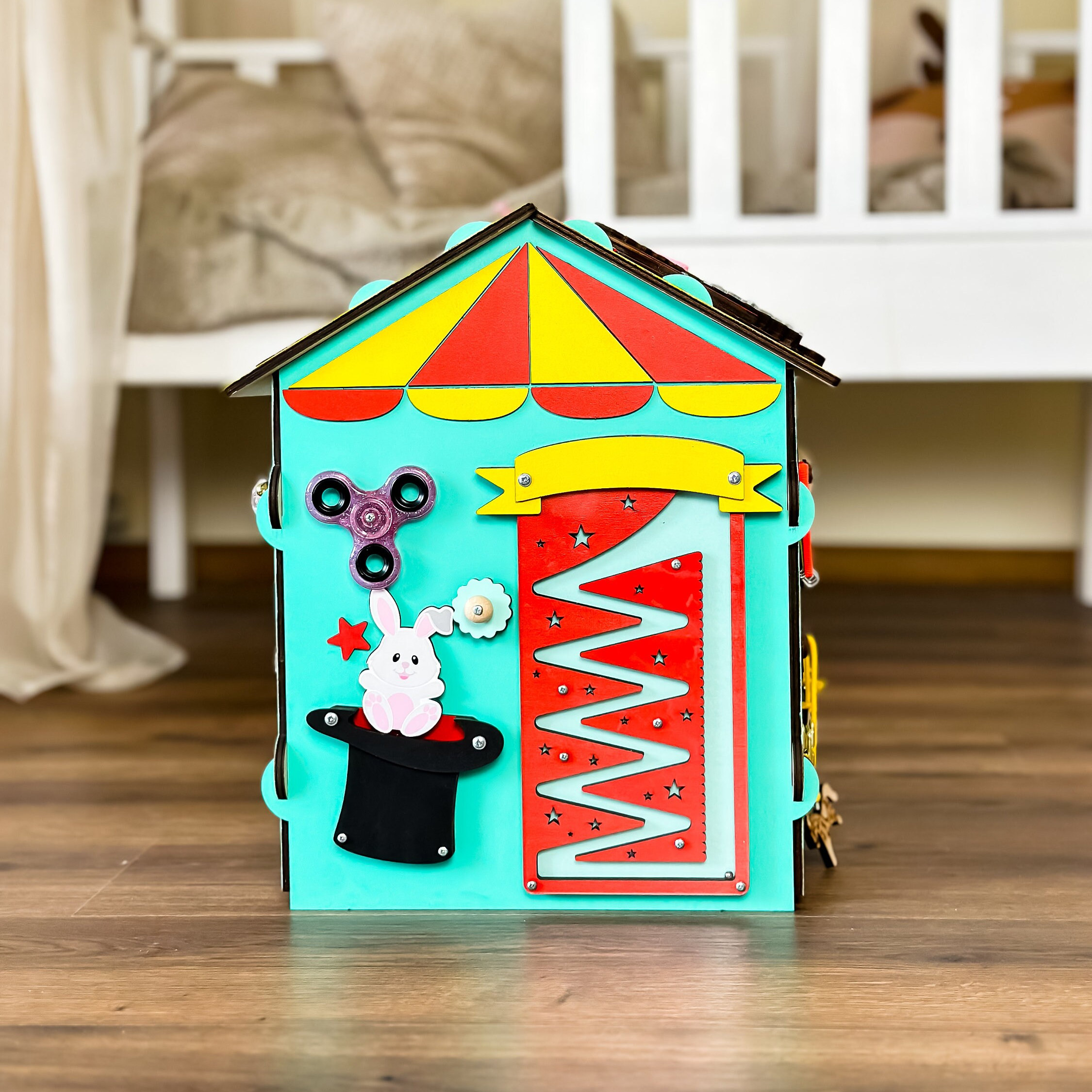 Busy Board House, Development Toy, Busy House for Kids, Baby Activity ...