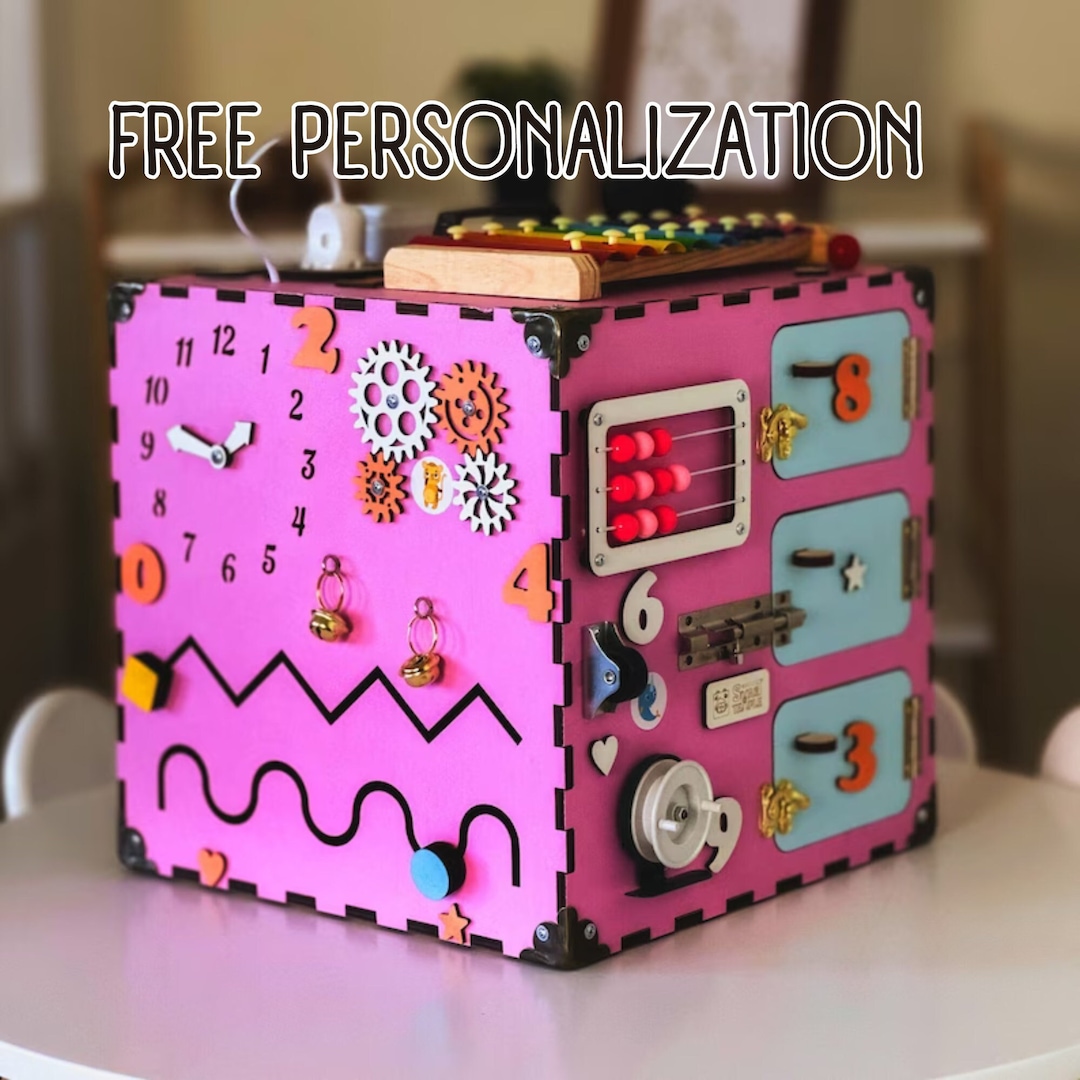 Busy Cube With FREE Personalization Busy Cube 11.8x11.8 Inches Busy ...