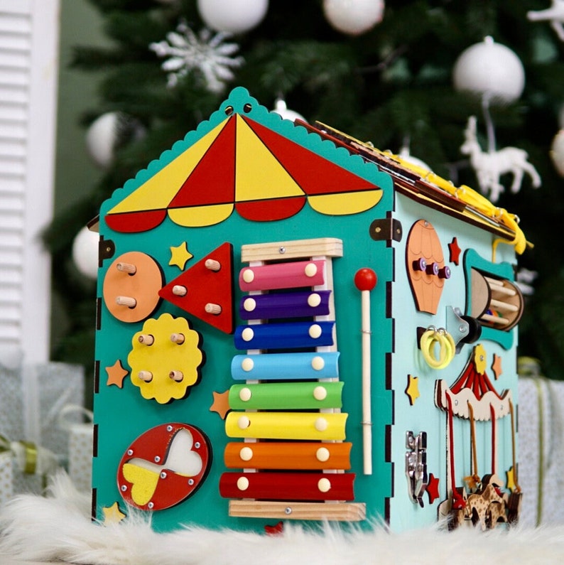 Busy House With Storage, Busy House With Name, Busy House for Kids ...