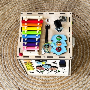 Montessori Busy Cube , Busy Cube 1 Year Old, Busy Cube Medium, Busy ...