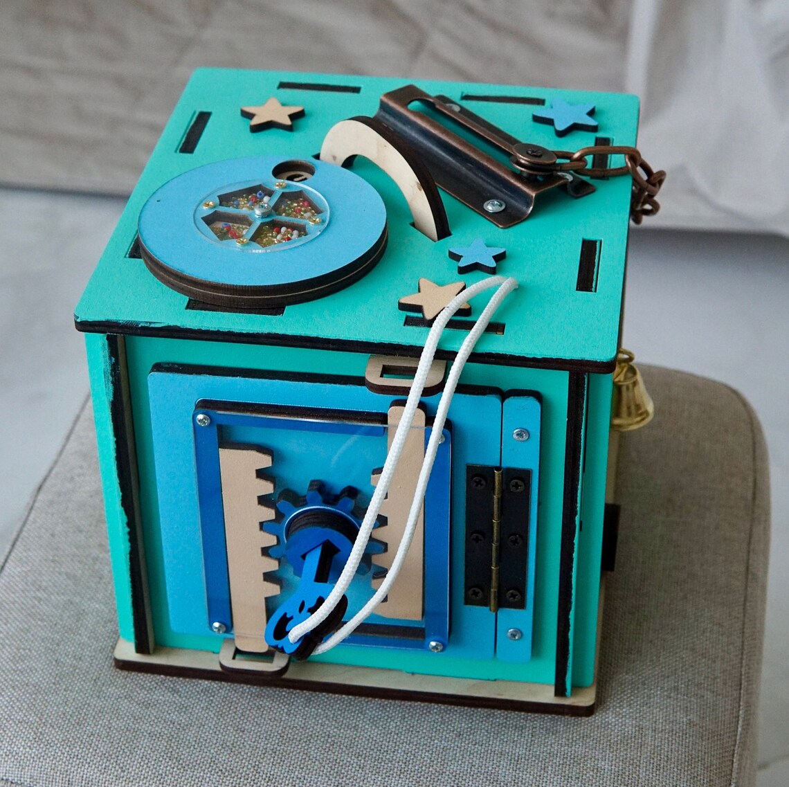 Montessori Activity Cube Montessori Activity Center Activity - Etsy