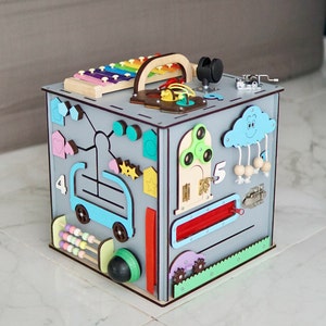 Montessori Busy Cube , Busy Cube 1 Year Old, Busy Cube Medium, Busy ...