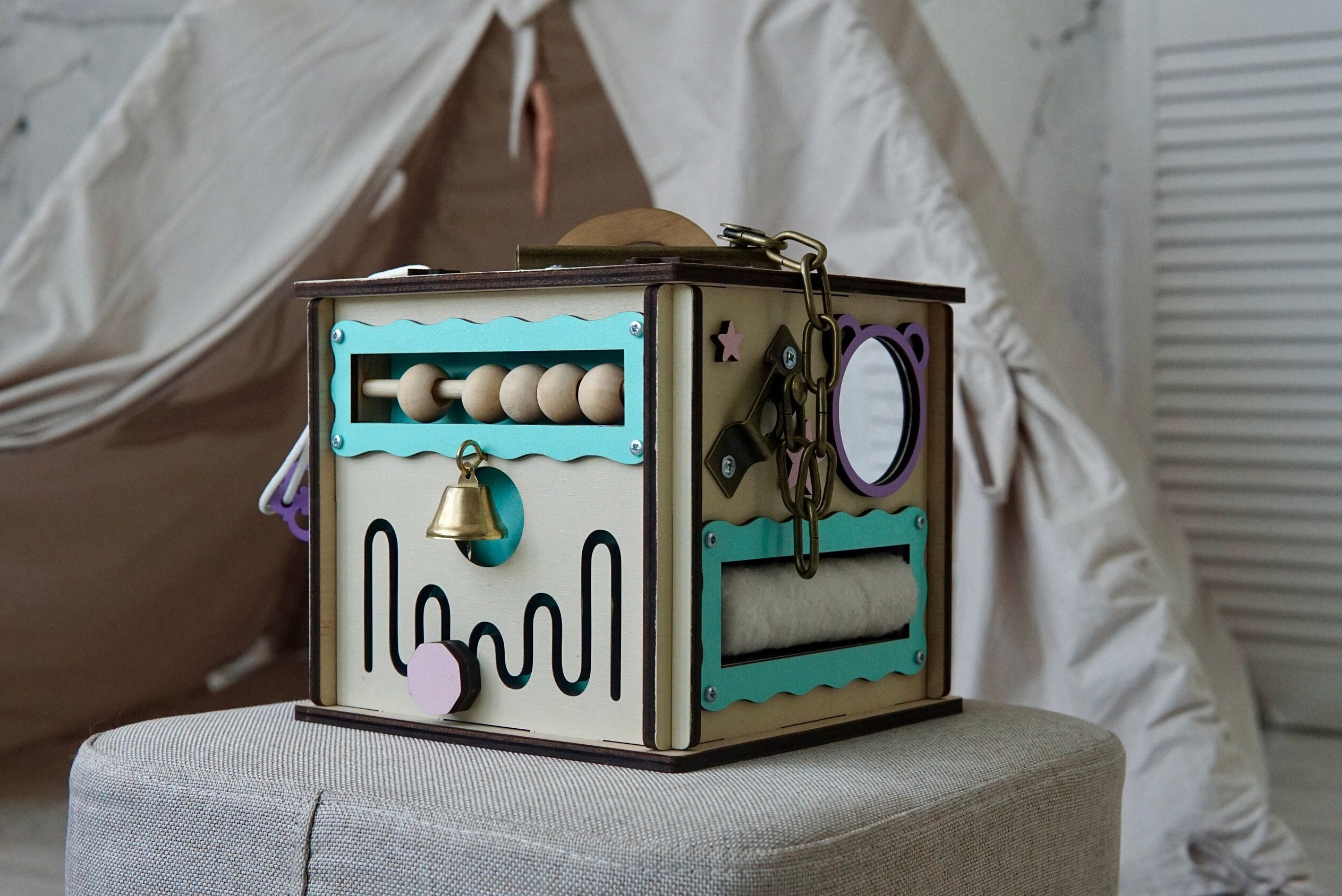 Toddler Busy Cube, Toddler Busy Board, Montessori Toys 1 Year Old, Busy ...