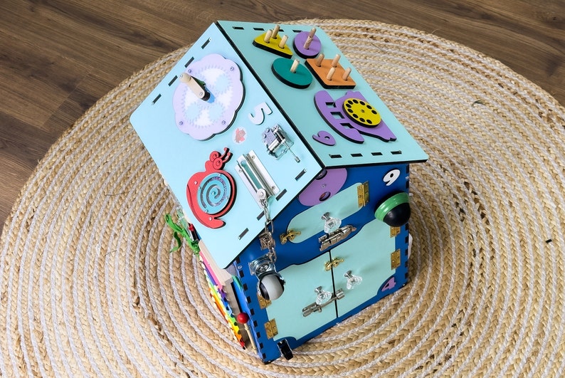 Busy House Wooden, Busy House for Kids, Busy Board House, Activity ...