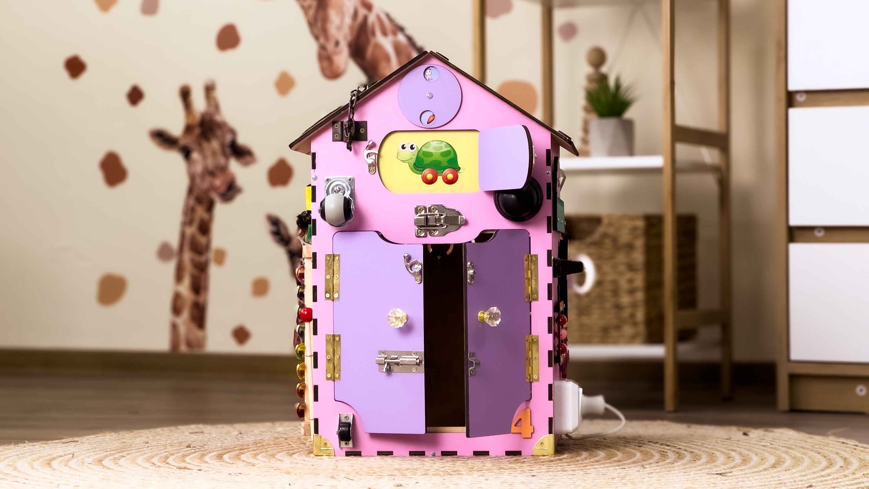 Busy House Wooden, Busy House for Kids, Busy Board House, Activity ...