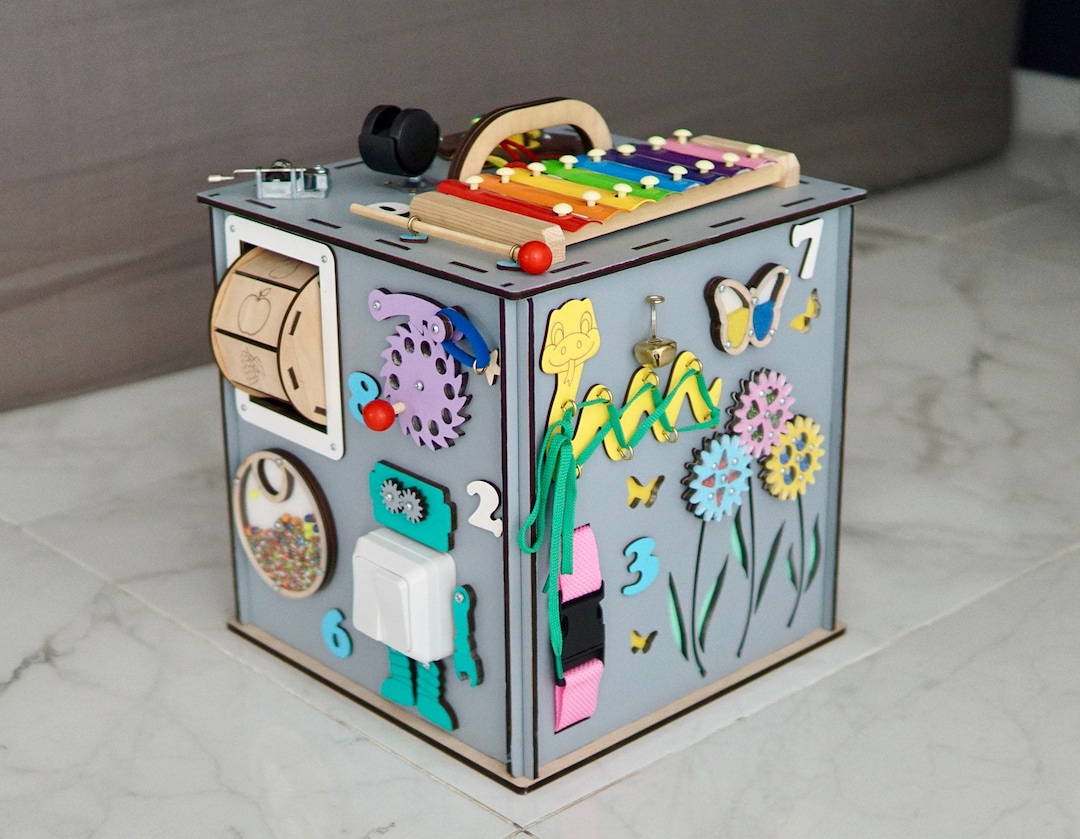 Montessori Busy Cube , Busy Cube 1 Year Old, Busy Cube Medium, Busy ...