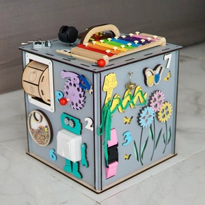 Montessori Busy Cube , Busy Cube 1 Year Old, Busy Cube Medium, Busy ...