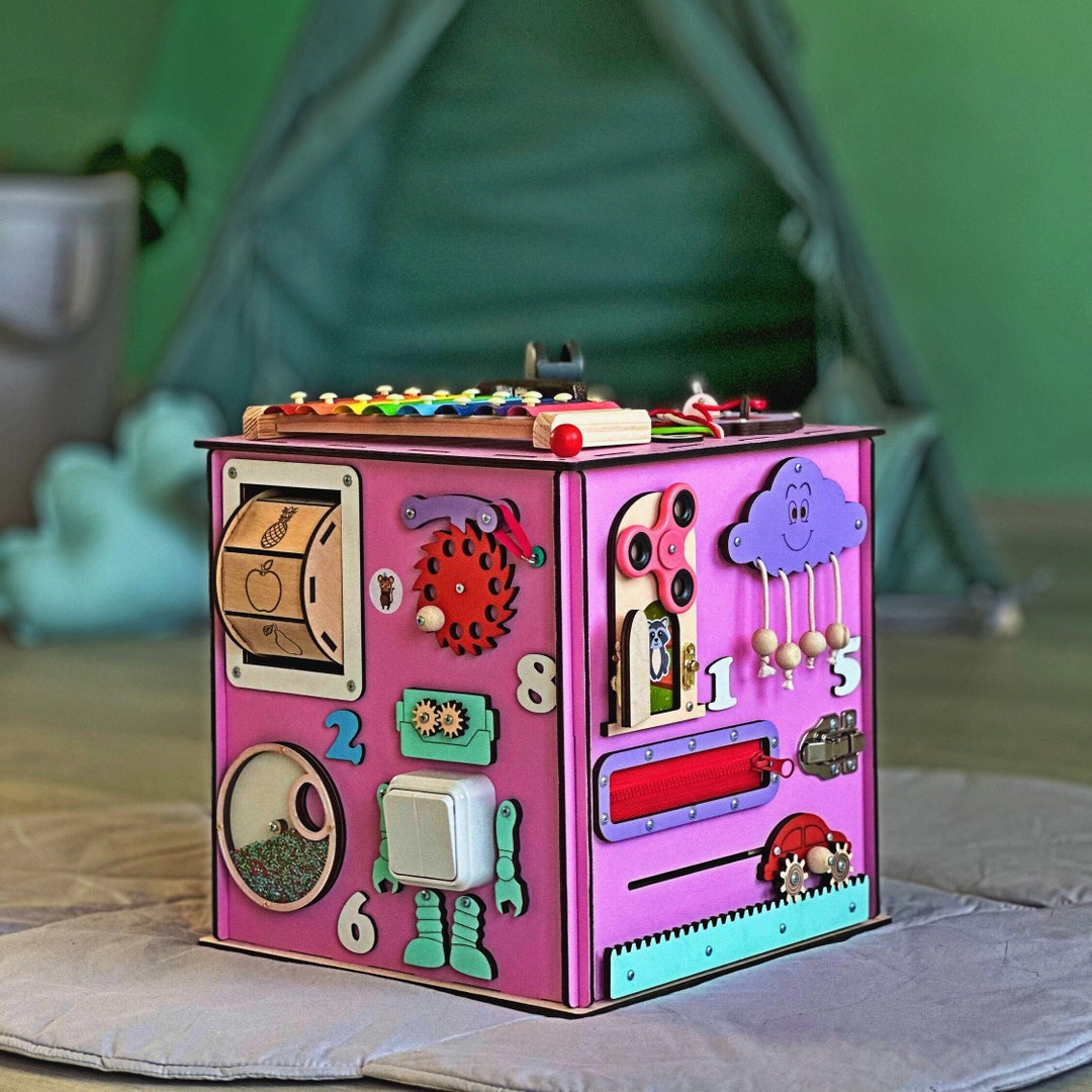 Personalized Busy Cube, Custom Busy Cube, Sensory Busy Cube ...