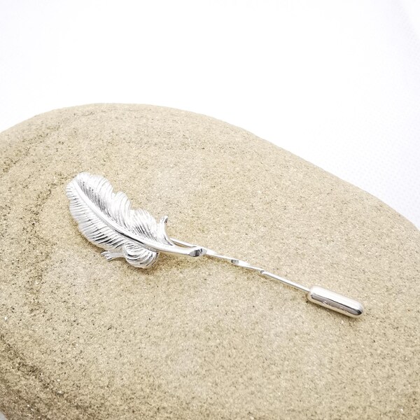 Feather Lapel Pin - Etsy