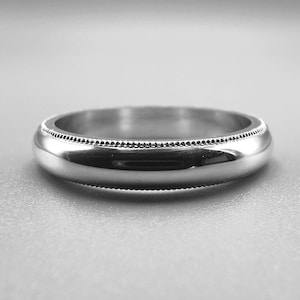 Milled Edge Polished Finish 3mm Ring Available in 2mm & in - Etsy