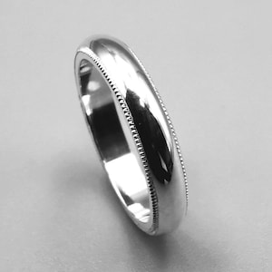 Milled Edge Polished Finish 3mm Ring Available in 2mm & in - Etsy