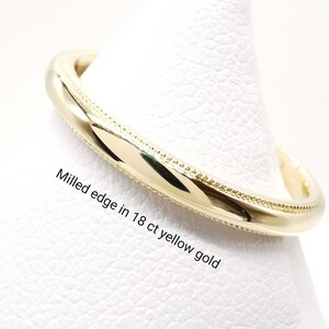 Milled Edge Polished Finish 3mm Ring Available in 2mm & in These Metals ...