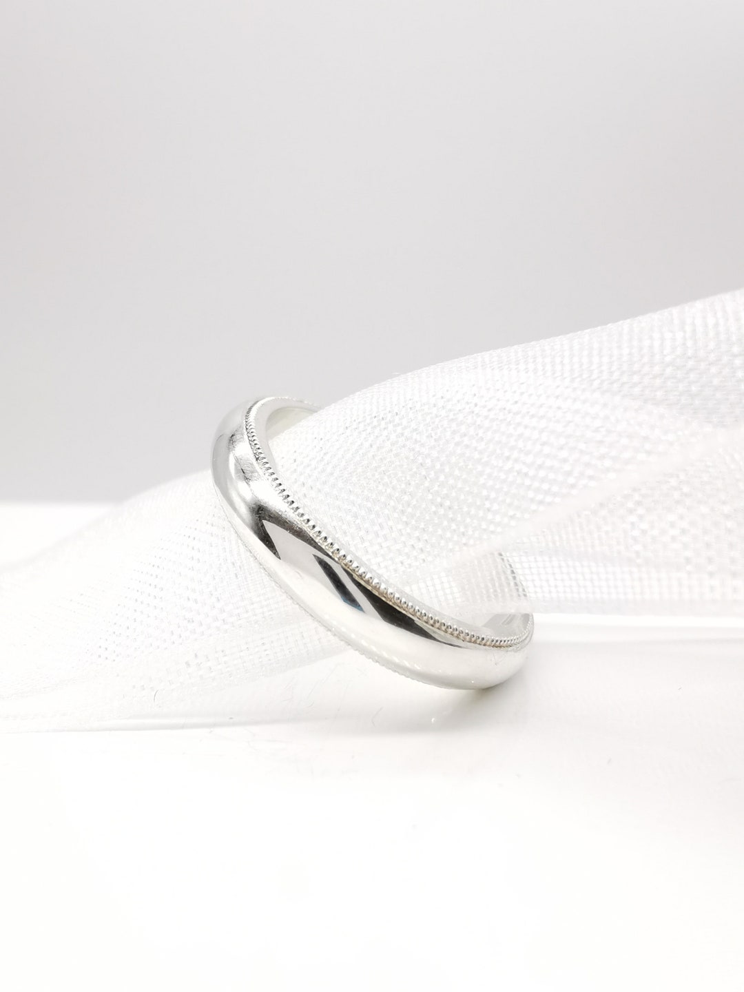 Milled Edge Polished Finish 3mm Ring Available in 2mm & in These Metals ...