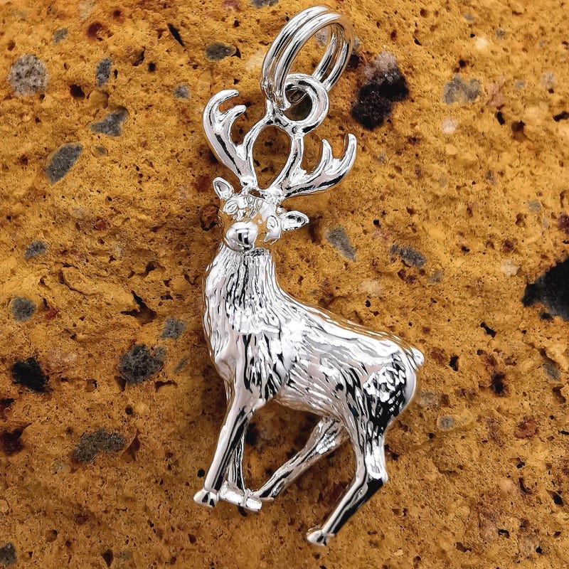 Sterling Silver Stag Uk - Etsy UK