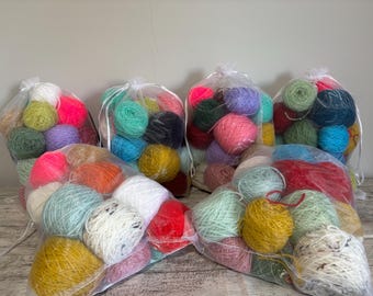 Bags of Left Over/scrap Yarn - DK Acrylic (full of Random Yarns in a ...