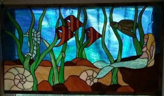Stained Glass Patterns Under The Sea - Glass Designs
