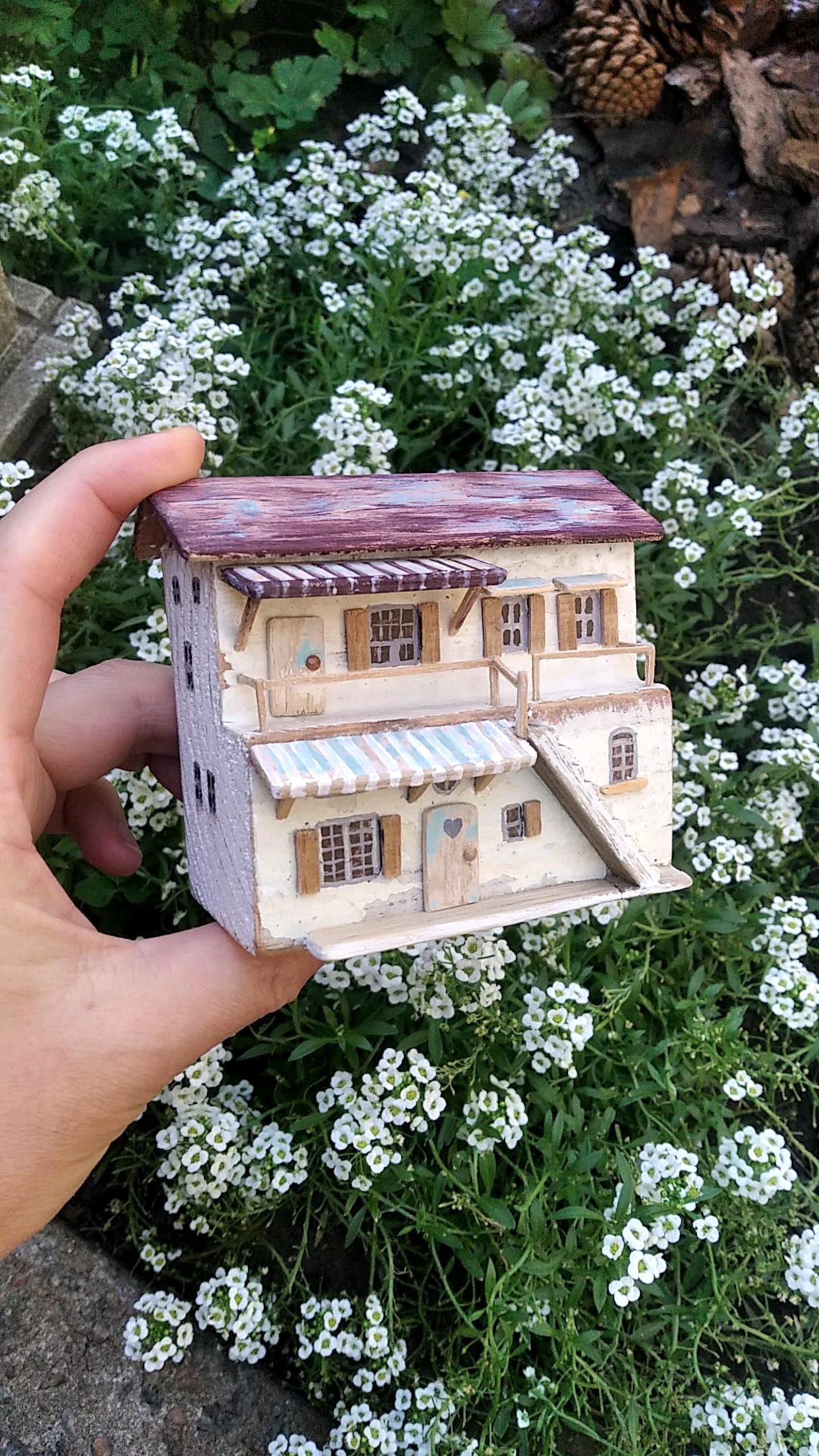 Miniature Cottage, Cozy Cottage, Rustic Miniature House, Miniature ...