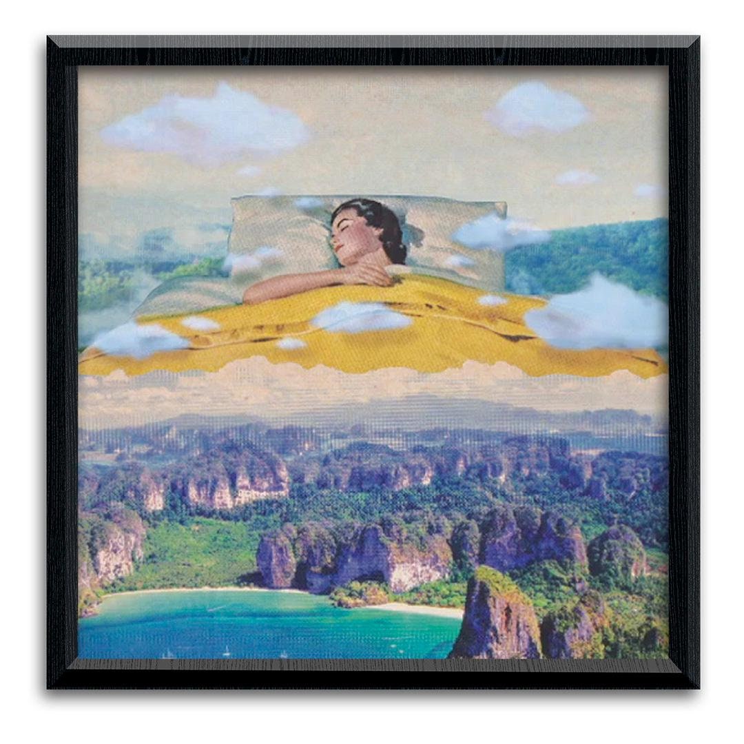 Sleep Clouds Trippy Art Wall Poster – Retro Surrealist Occult Apartment ...