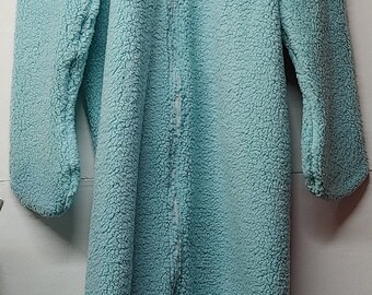 BABY BLUE Sherpa Fleece Double Locking Sleepsack With Hood and - Etsy