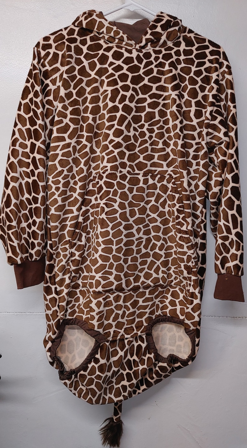 ABDL Giraffe Sleeper No LEG Onsie With Snap Crotch, Ears, Tail, and ...