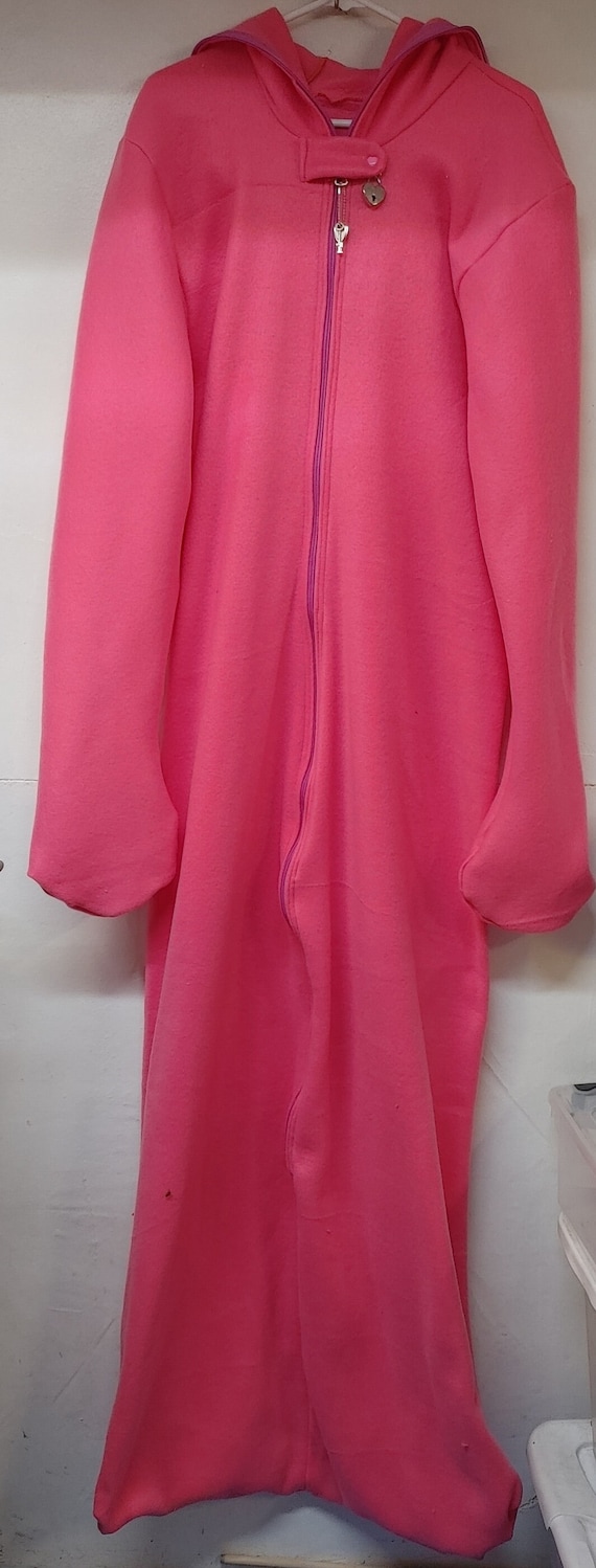 Solid Pink Fleece Double Locking Sleepsack With Hood - Etsy