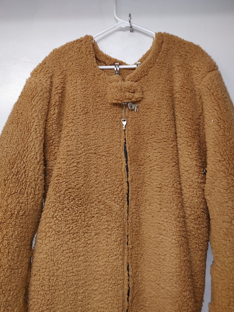 Plush Brown Sherpa Fleece Double Locking Sleepsack With Mitten - Etsy