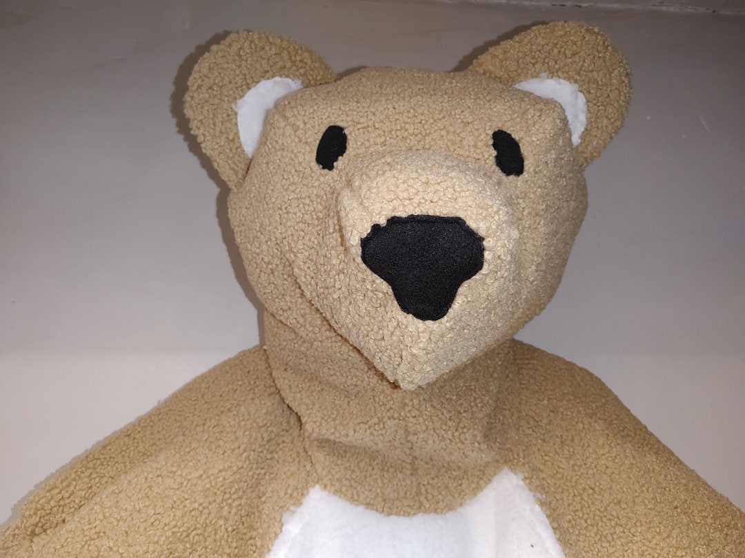 Adult Plush Stuffed Bear Punishment Pajama With Double Locking Zipper ...