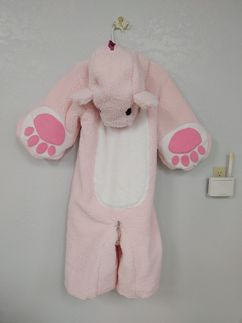 WHITE Adult Plush Stuffed Punishment Suit With Double Locking Zipper ...