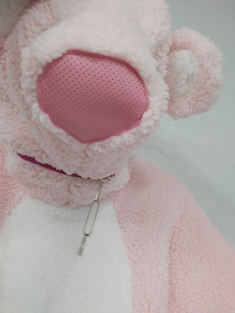 WHITE Adult Plush Stuffed Punishment Suit With Double Locking Zipper ...