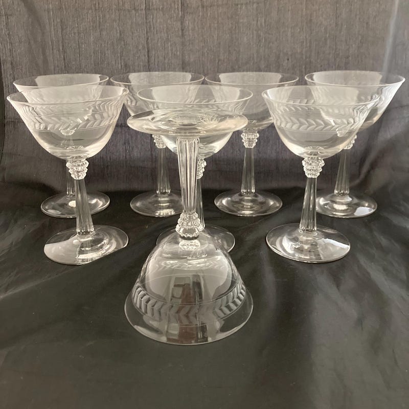 Laurel Crystal Stemware - Etsy