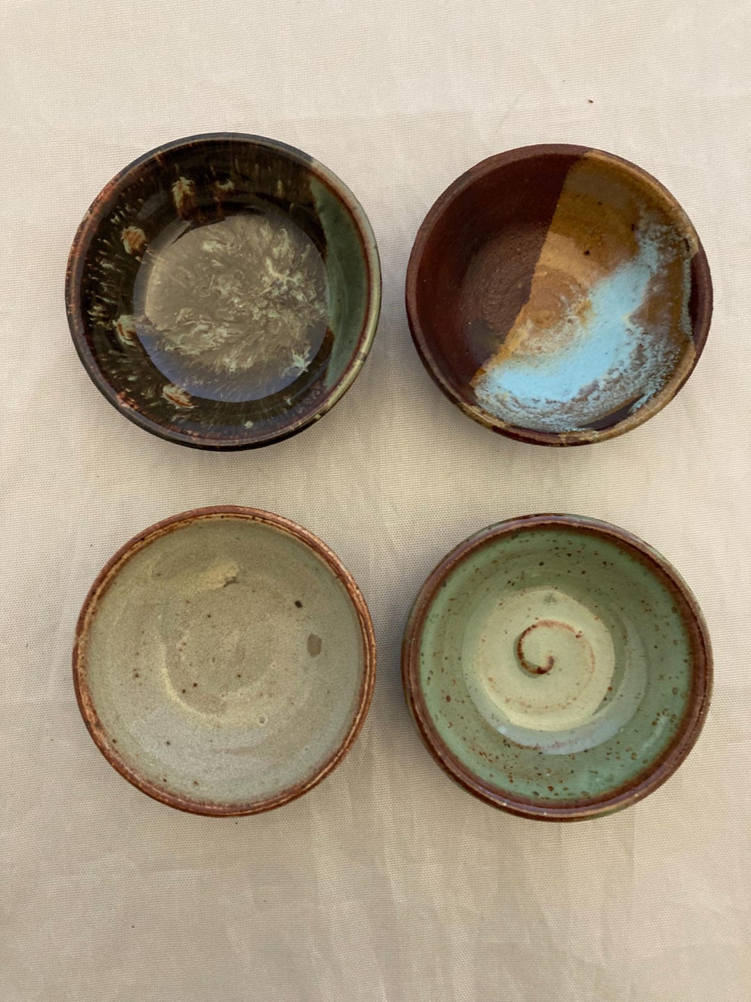 Set of 4 Copitas Mexican Ceramic Mezcal 1 OZ Small Drinking Cups ...