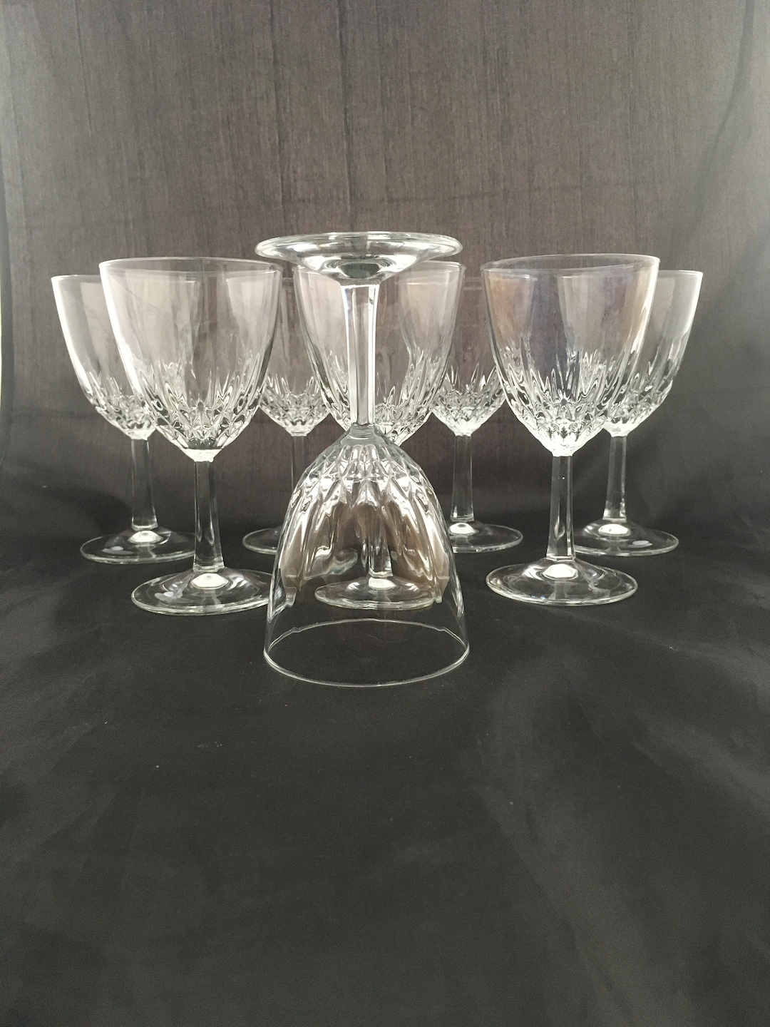 Set Of 2 Cut Crystal Cocktail Glasses Nick And Nora Glasses Etsy
