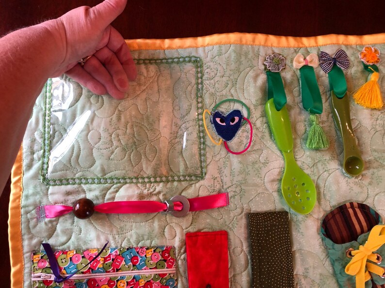 Sensory fidget board for Alzheimer's stroke or autism | Etsy