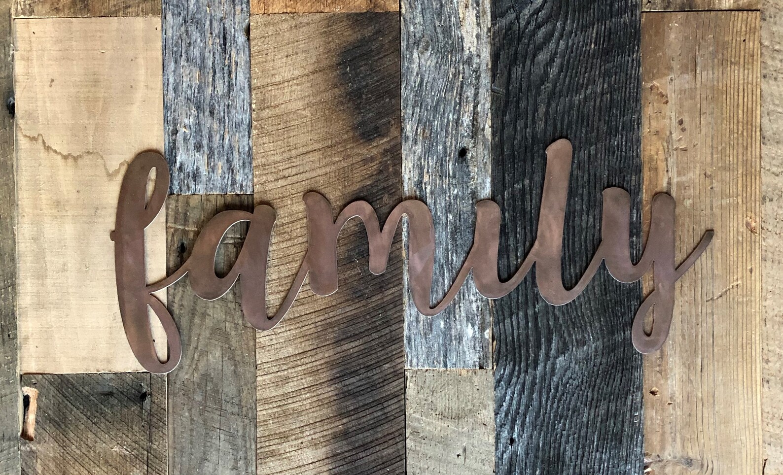 Family Metal Sign Custom Metal Words Metal Wall Art Home - Etsy