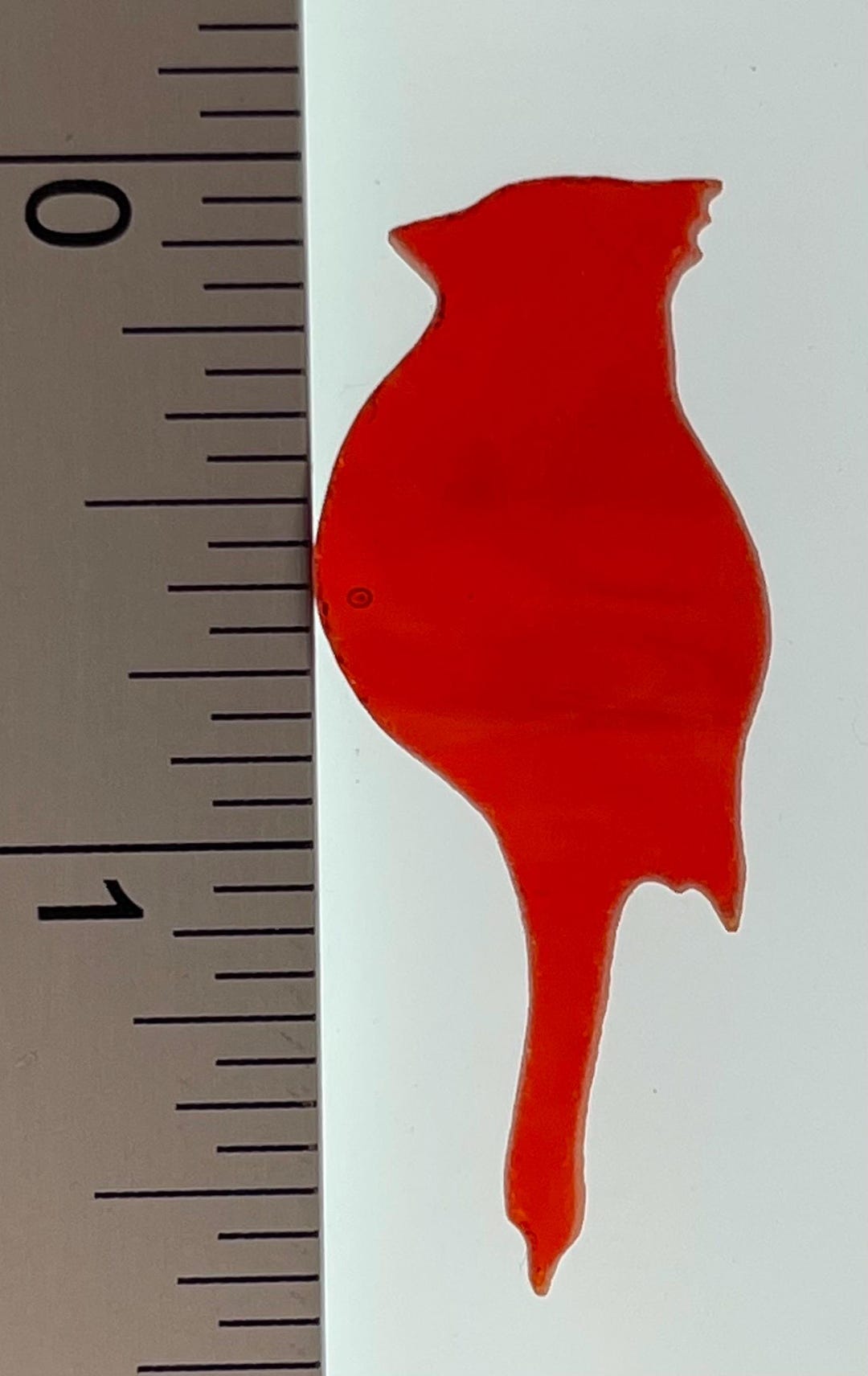 Bird, Blue Jay or Cardinal Water Jet Cut With Bullseye COE 90 Glass ...