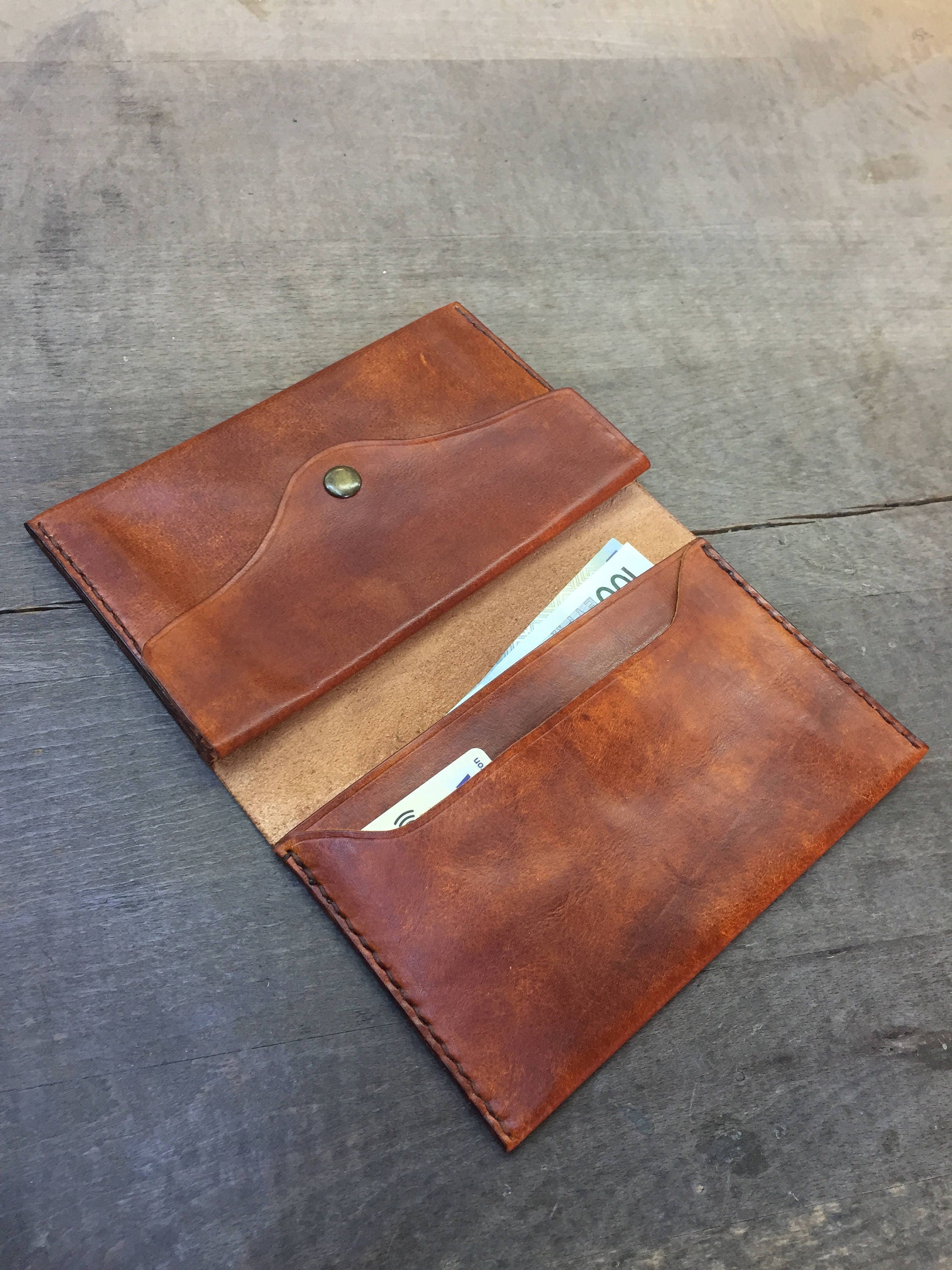 Personalized Leather Wallet Organizer/ Travel Wallet/ Wallet for Men ...