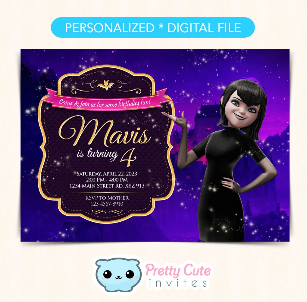 Mavis Hotel Transylvania Invitation, Hotel Transylvania Invitation ...