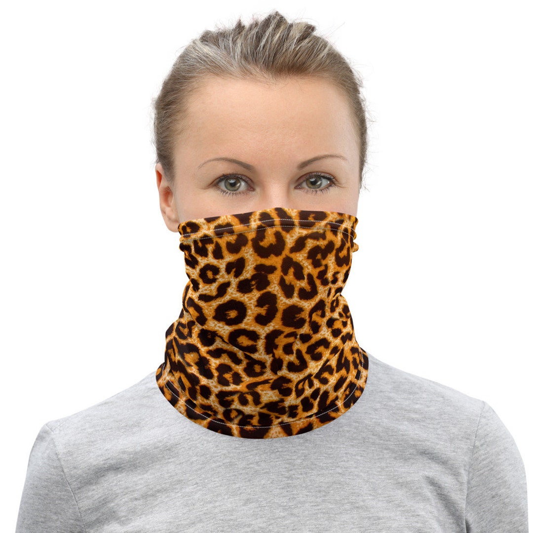 Neck Gaiter, Face Mask Cheetah Animal Print - Etsy