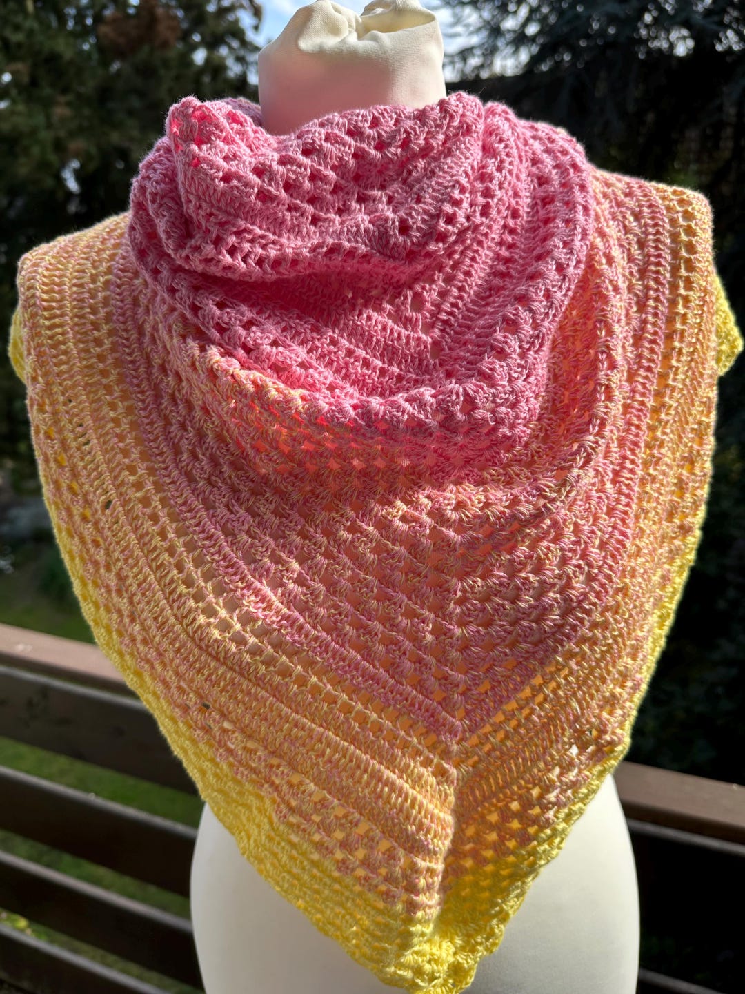 Triangular Scarf - Etsy