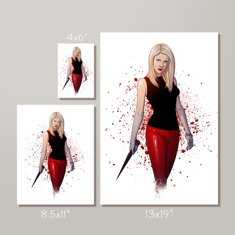 Buffy the Vampire Slayer Fan Art Print - Etsy Hong Kong