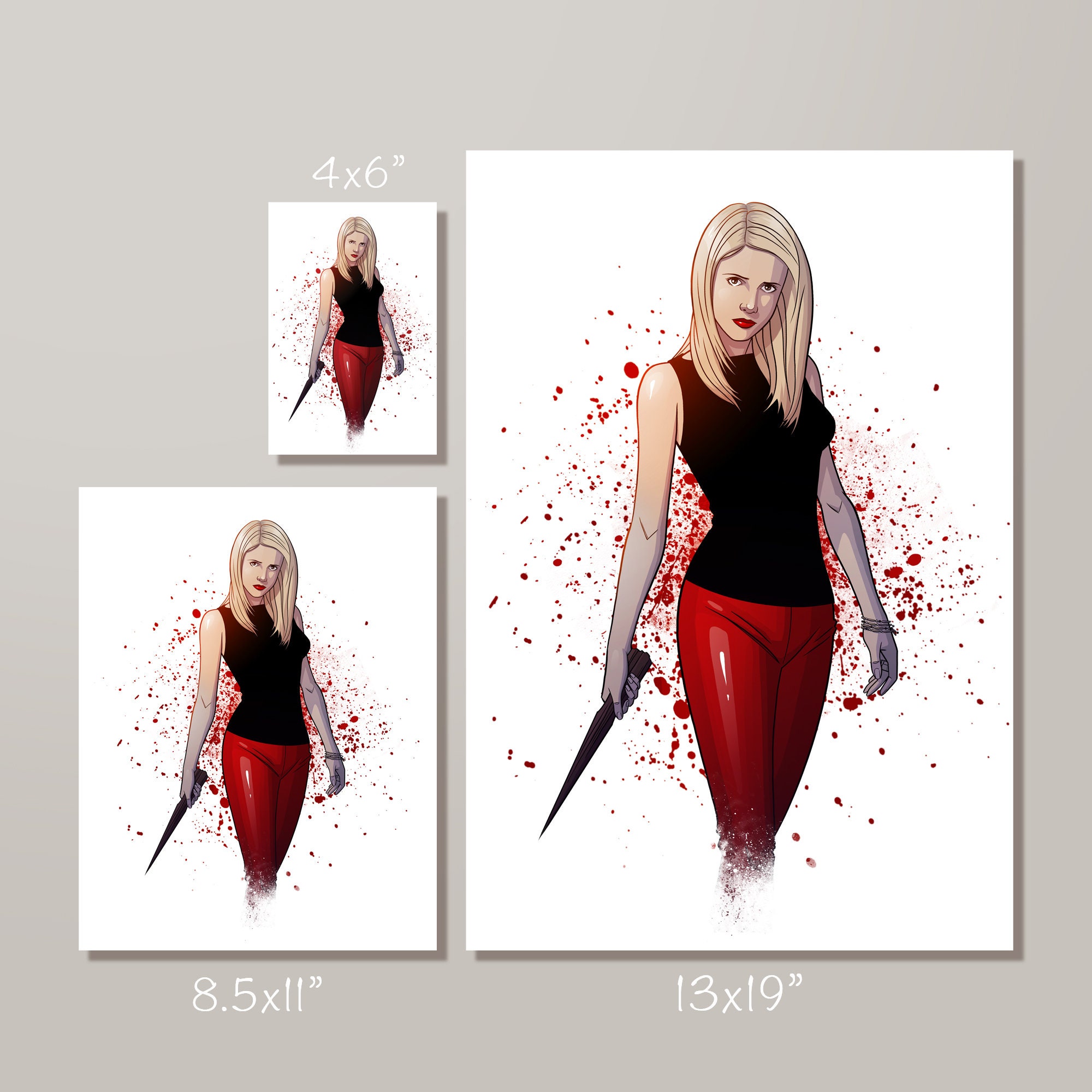 Buffy the Vampire Slayer Fan Art Print - Etsy