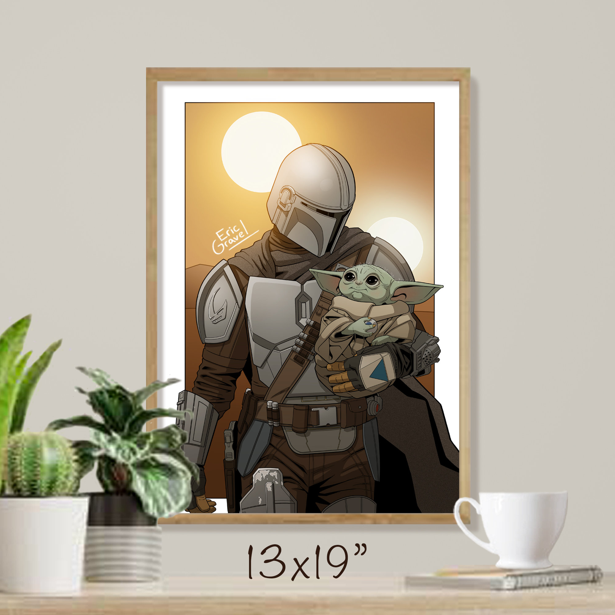 Mandalorian Fan Art Print - Etsy Canada