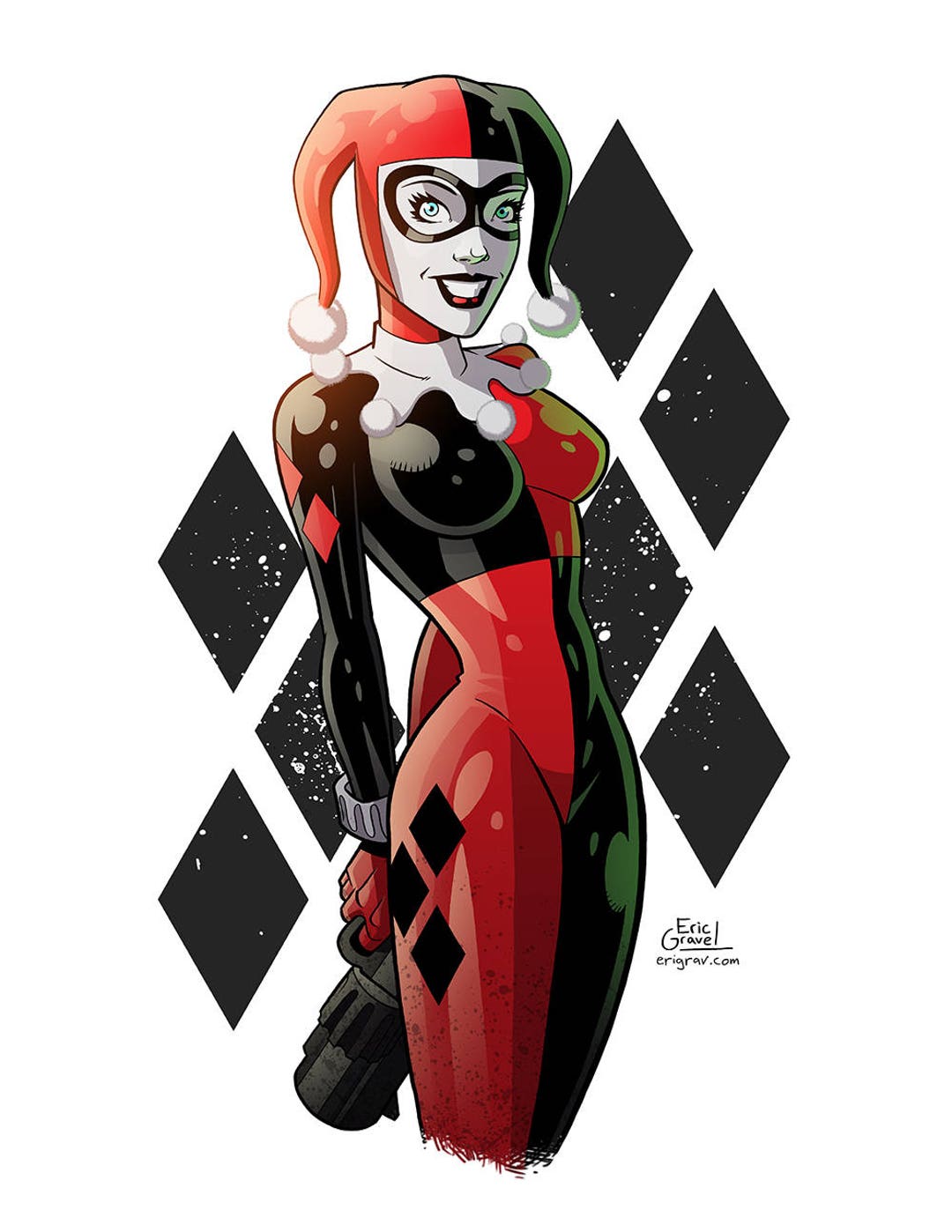 Harley Quinn Fan Art Print Etsy