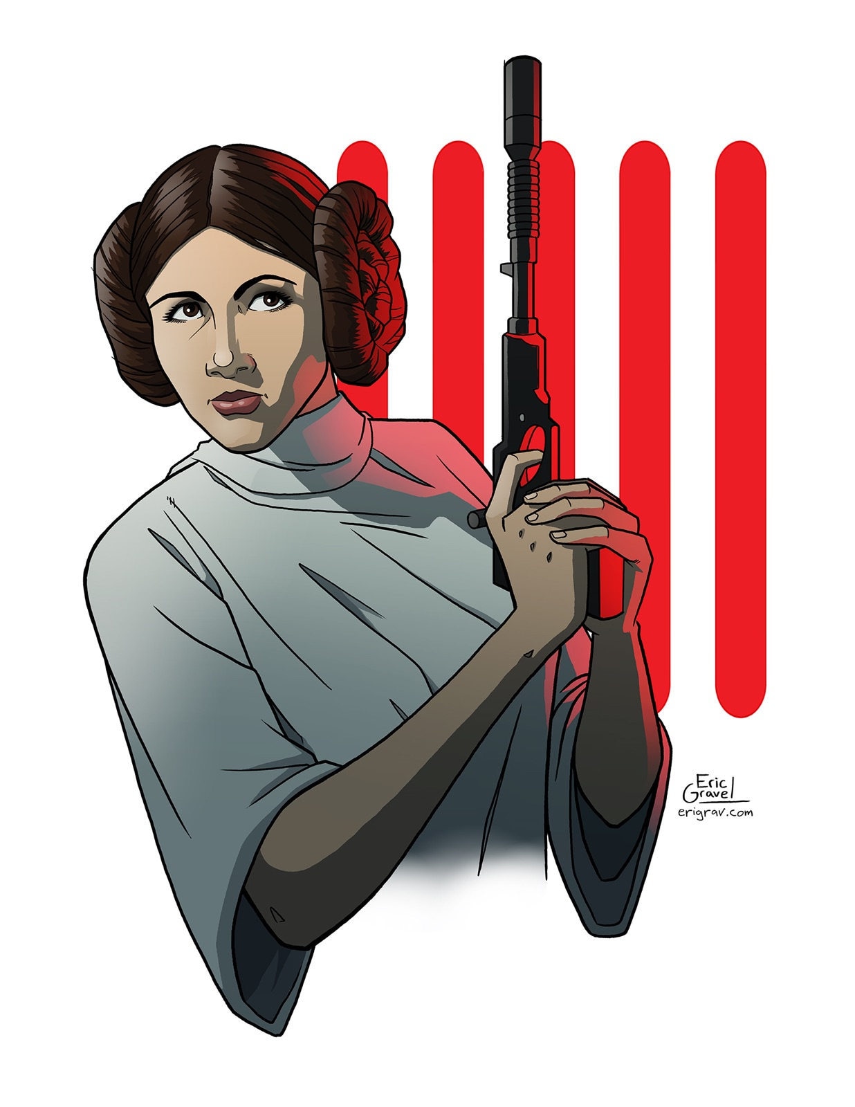 Princess Leia Fan Art Print - Etsy Canada
